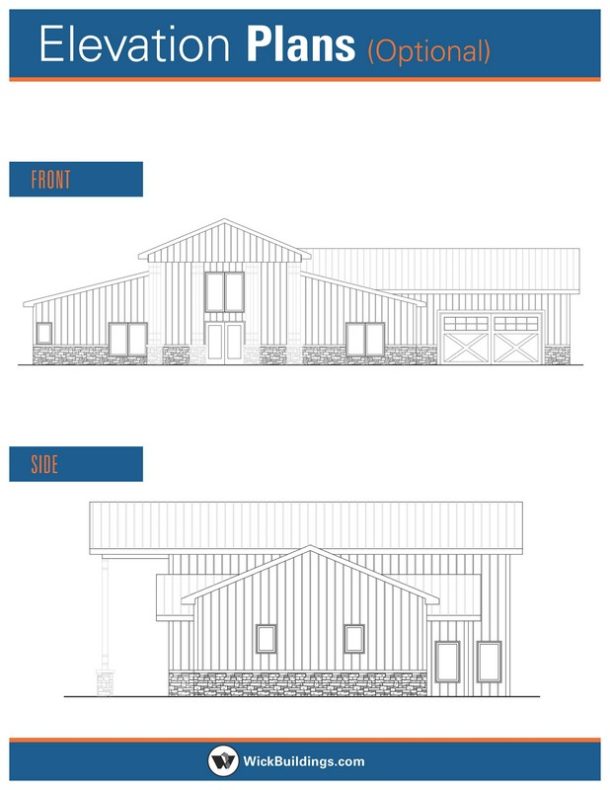 Wick Buildings Barndominium Floor Plans: The Lincoln | BuildMyBarndo.com