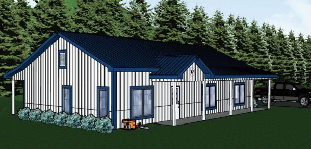 Wick Buildings Barndominium Floor Plans: The Juneau | BuildMyBarndo.com