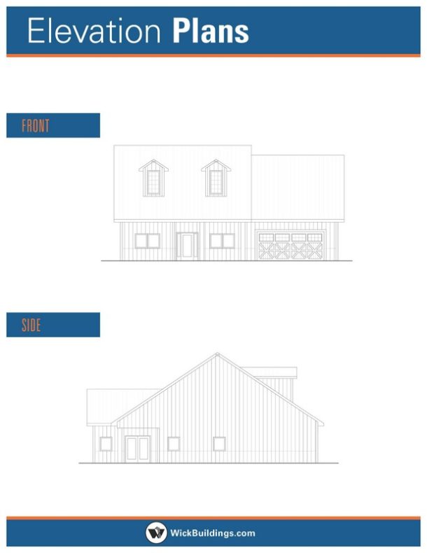 Wick Buildings Barndominium Floor Plans: The Calumet | BuildMyBarndo.com